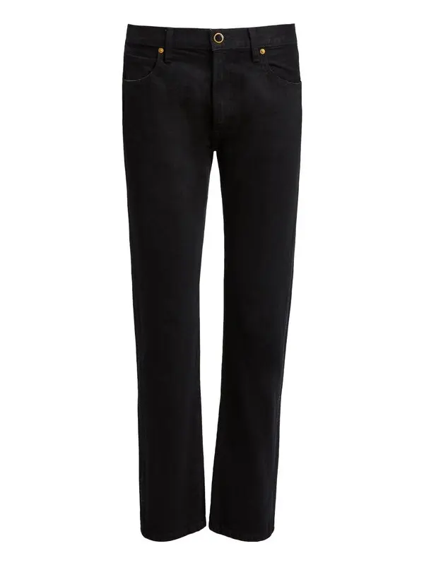 Khaite The Kyle Straight-leg Jeans - Black
