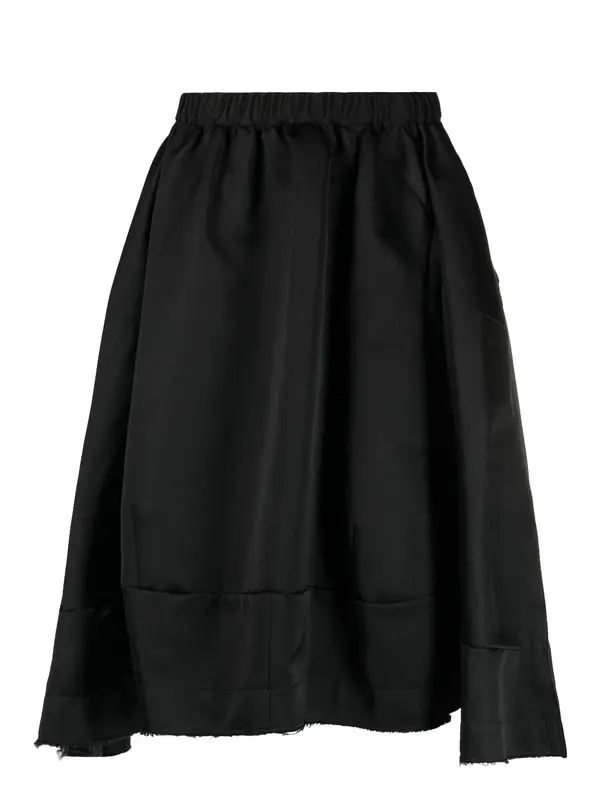 Comme Des Garçons Asymmetric Midi Skirt - Black