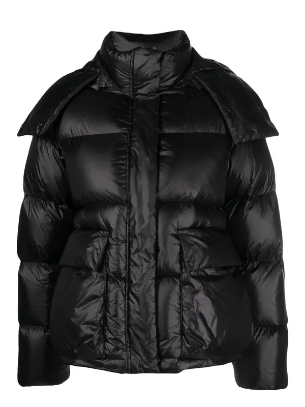 Dorothee Schumacher Padded Quilted Hooded Jacket - Black
