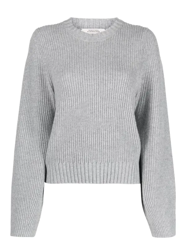Dorothee Schumacher Ribbed-knit Sweatshirt - Grey