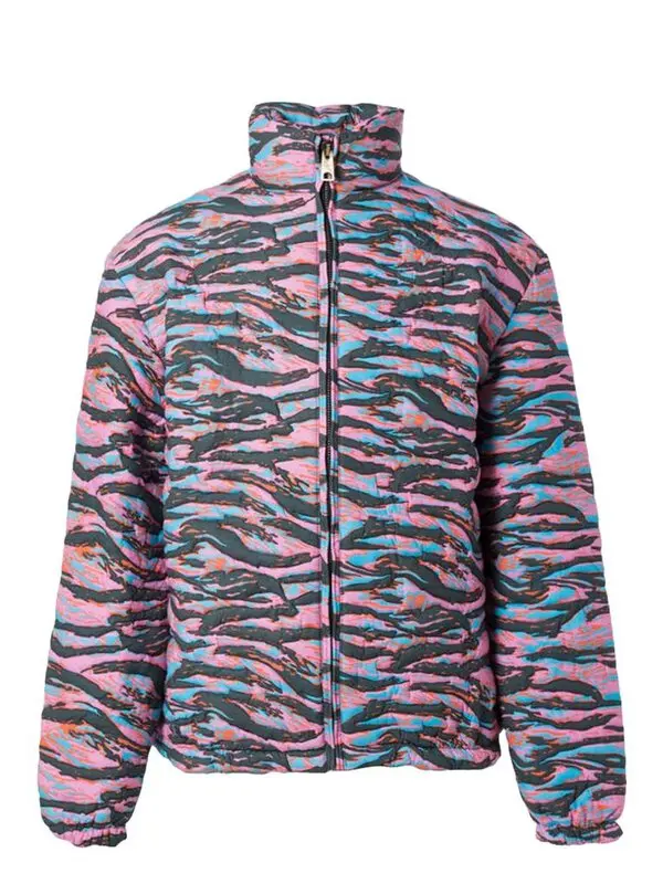 ERL Printed Quilted Puffer Jacket - Pink