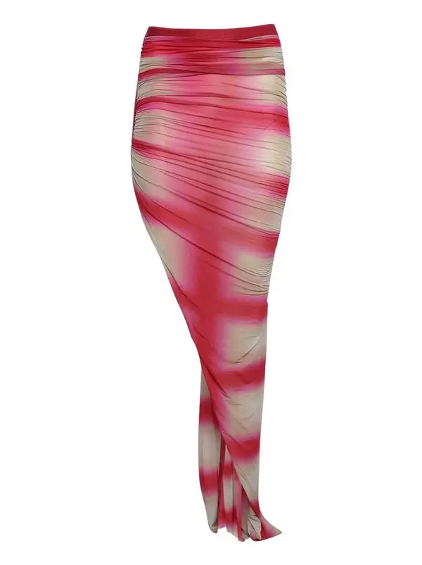 Rick Owens Edfu Skirt - Fuchsia Plaid