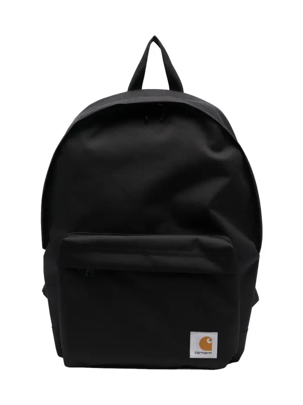 Carhartt Work In Progress Zip-fastening Backpack With Logo Patch - Black