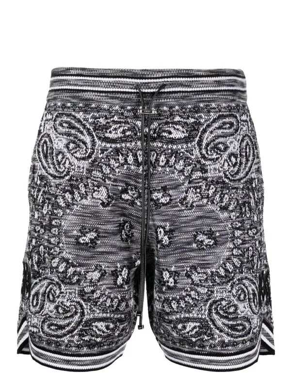 Amiri Bandana-print Track Shorts - Blue