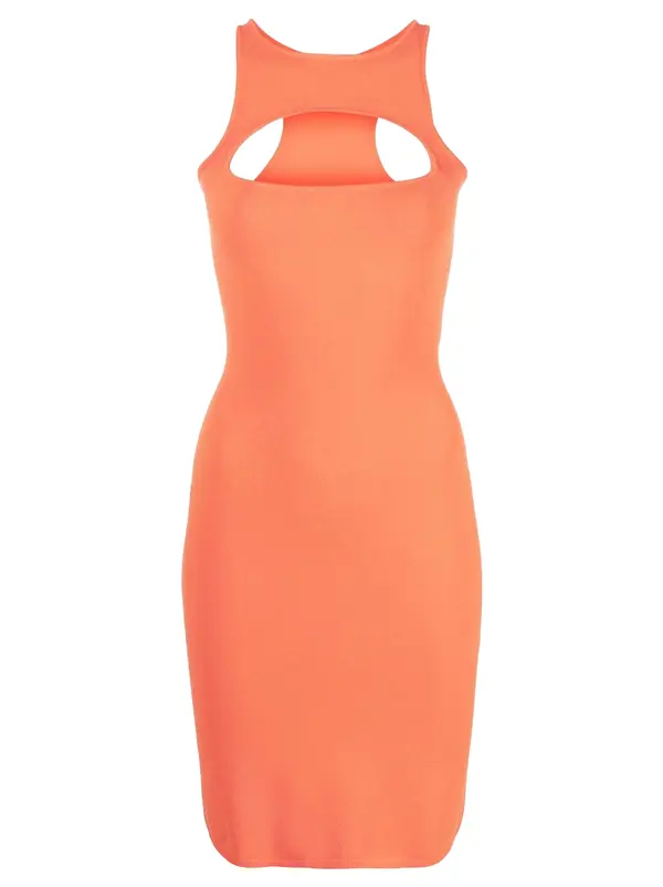 Dsquared2 Cut-out Knitted Dress - Orange