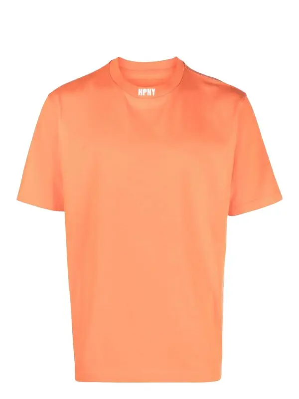 Heron Preston Logo-embroidered Cotton T-shirt - Orange