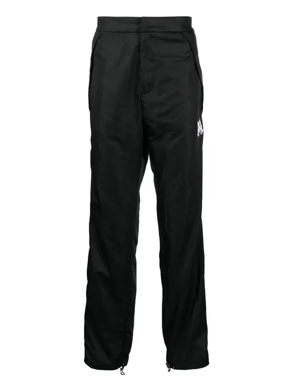 Amiri Logo Print Straight-leg Trousers - Black