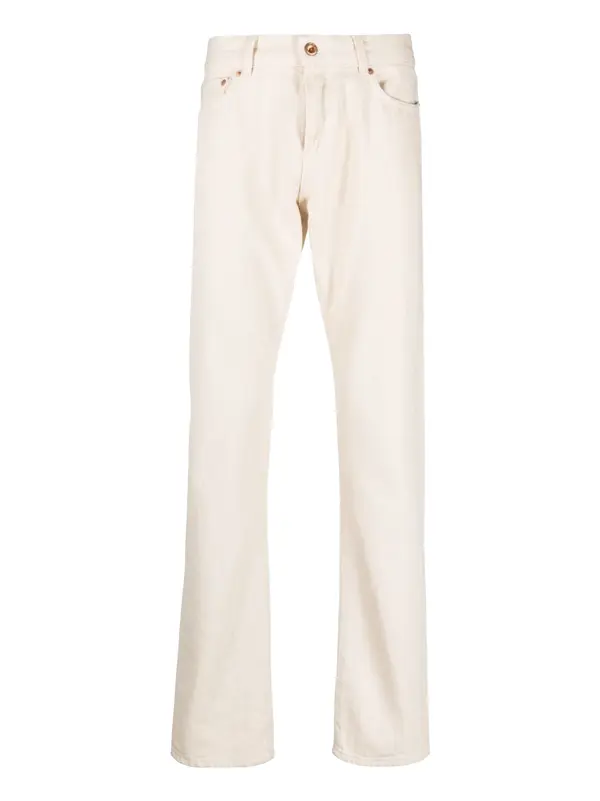 Aspesi Mid-rise Straight-leg Jeans - Neutrals