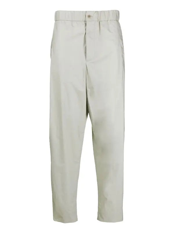 Giorgio Armani Cotton Trousers - Grey