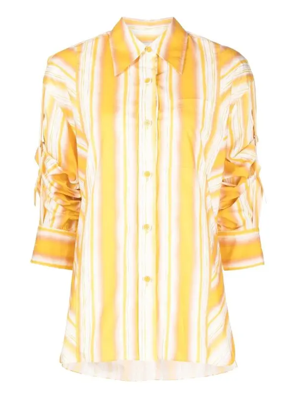 3.1 Phillip Lim Striped Cotton Shirt - Yellow