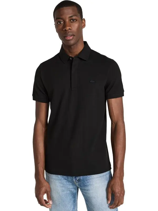 Lacoste Stretch Cotton Paris Polo - Noir