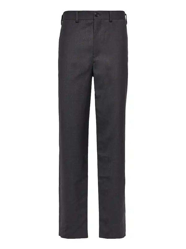 UNDERCOVERISM Slim Wool And Mohair Trousers - Grey
