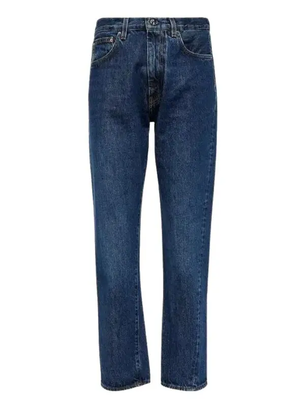 TOTEME Twisted Seam Straight Leg Jeans - Blue