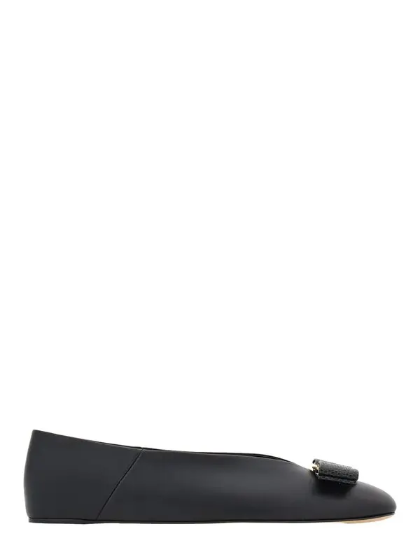 FERRAGAMO Vara Bow Ballet Flat - Black