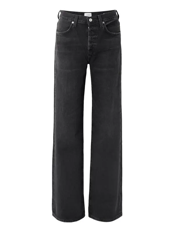 Citizens Of Humanity Annina High-rise Wide-leg Jeans - Black
