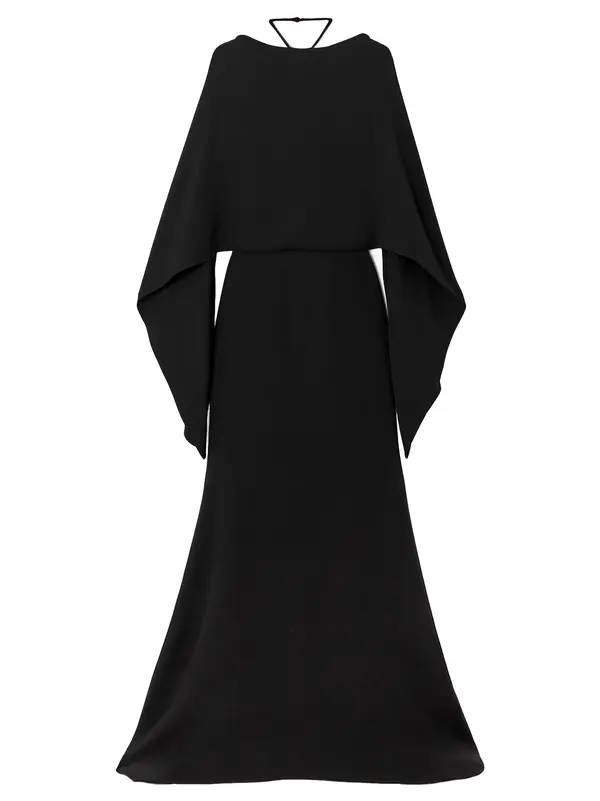 Valentino Garavani Draped Silk Gown - Black