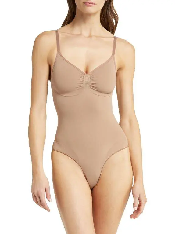 SKIMS Seamless Sculpt Brief Bodysuit - Sienna