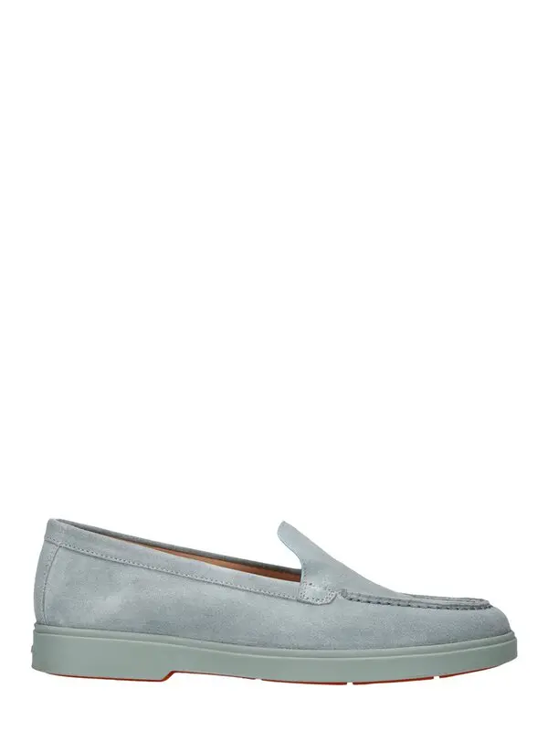 Santoni Suede Loafers - Blue