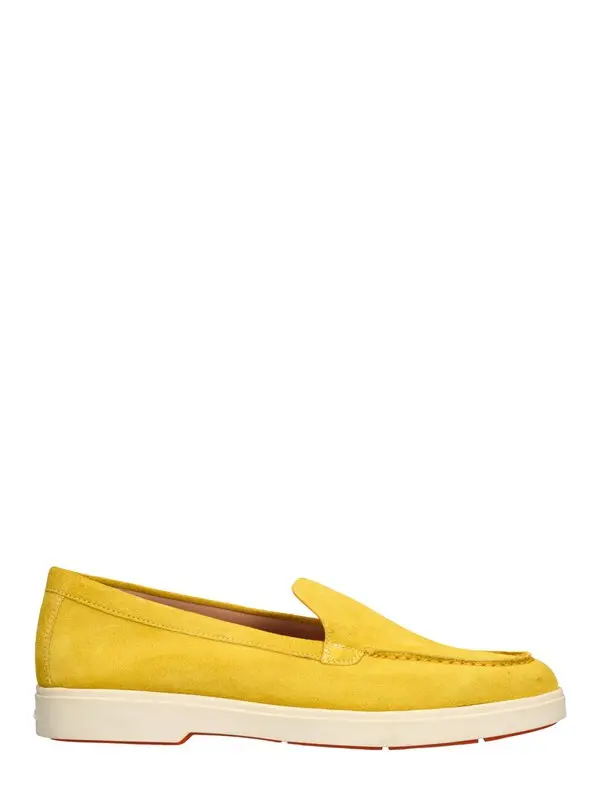 Santoni Suede Loafers - Yellow