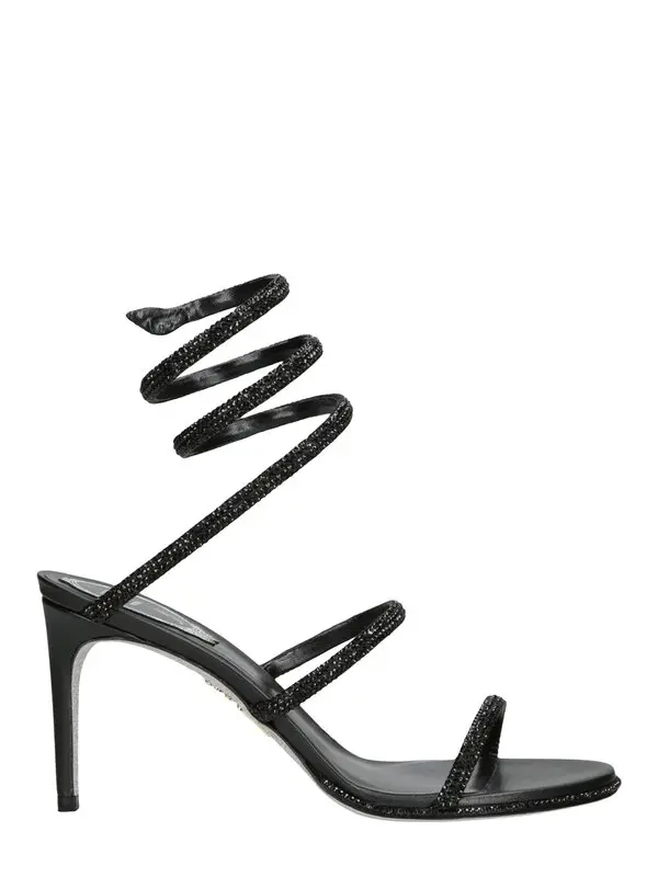 Rene Caovilla Embellished Cleo Sandals 80 - Black