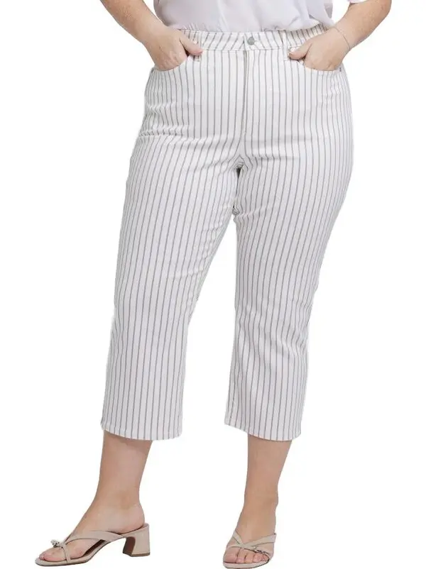 NYDJ Joni High Waist Capri Jeans - Beach Cruise Stripe