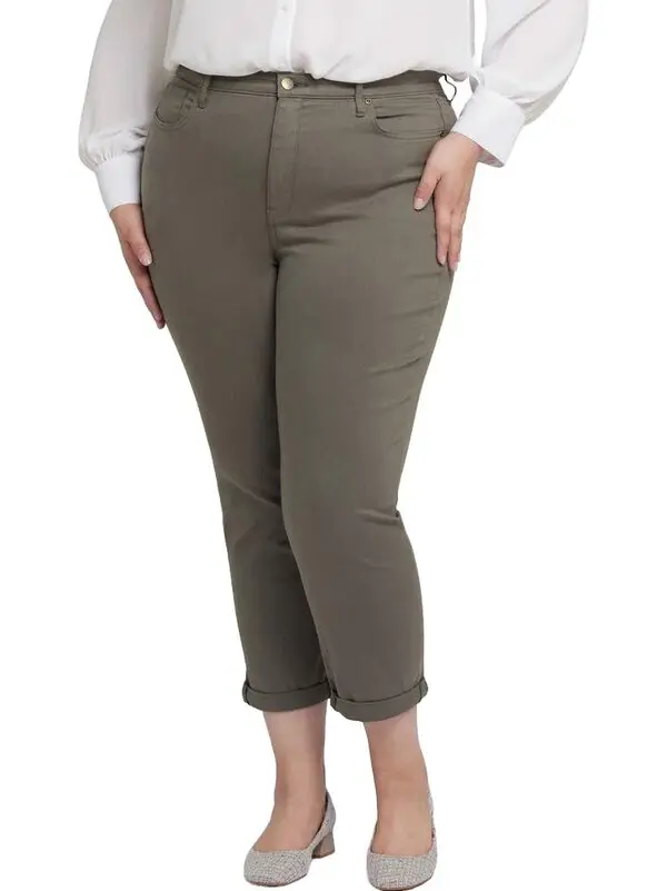 NYDJ Margot High Waist Girlfriend Jeans - Vine Leaf