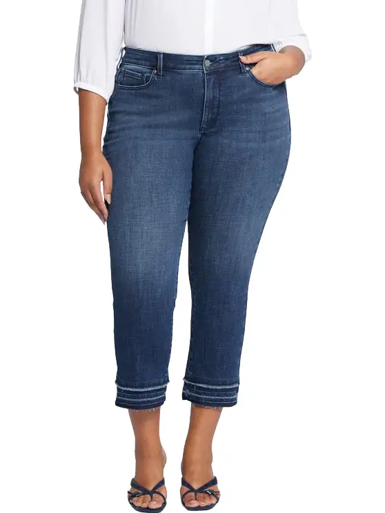 NYDJ Marilyn Release Hem Ankle Straight Leg Jeans - Inspire