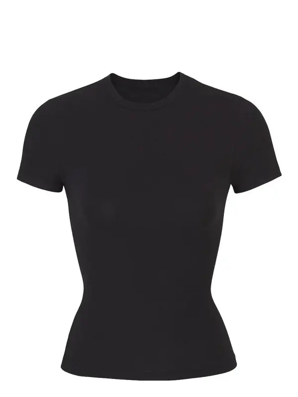 SKIMS Cotton Jersey T-shirt - Soot