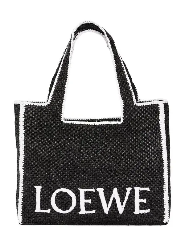 Loewe Font Tote Bag - Black