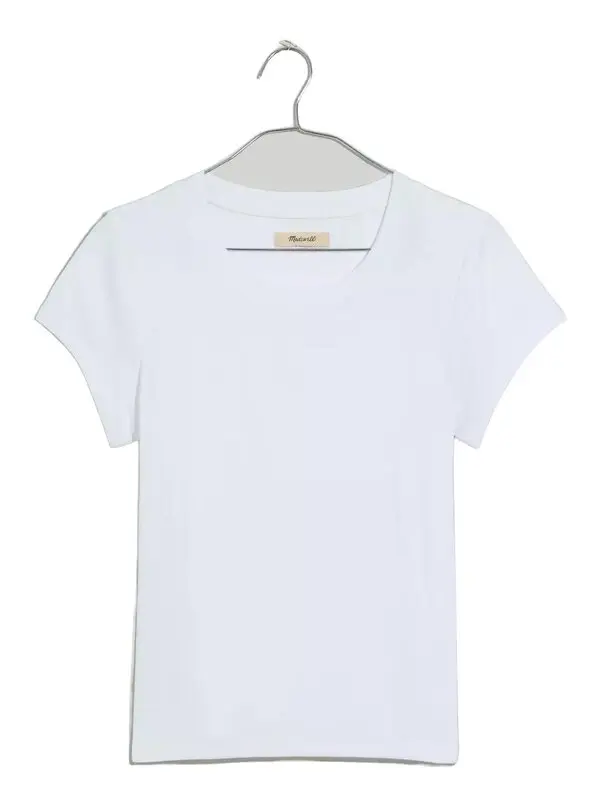 Madewell Plus Supima® Rib Tee - Eyelet White
