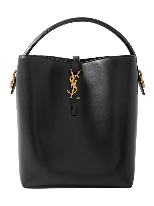 Saint Laurent Le 37 Leather Bucket Bag - Black