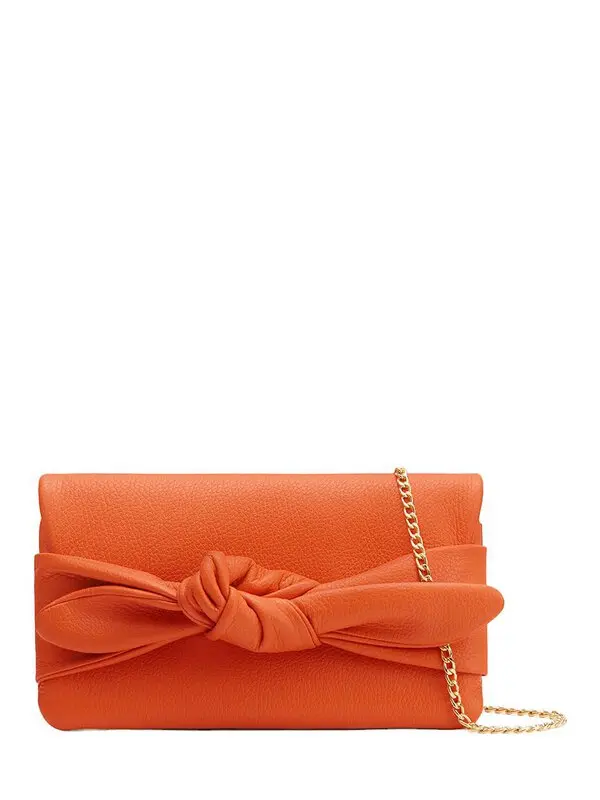 Cuyana Bow Clutch - Orange