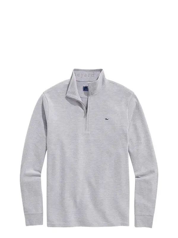 Vineyard Vines Saltwater Quarter Zip Long Sleeve Sweatshirt - Granite