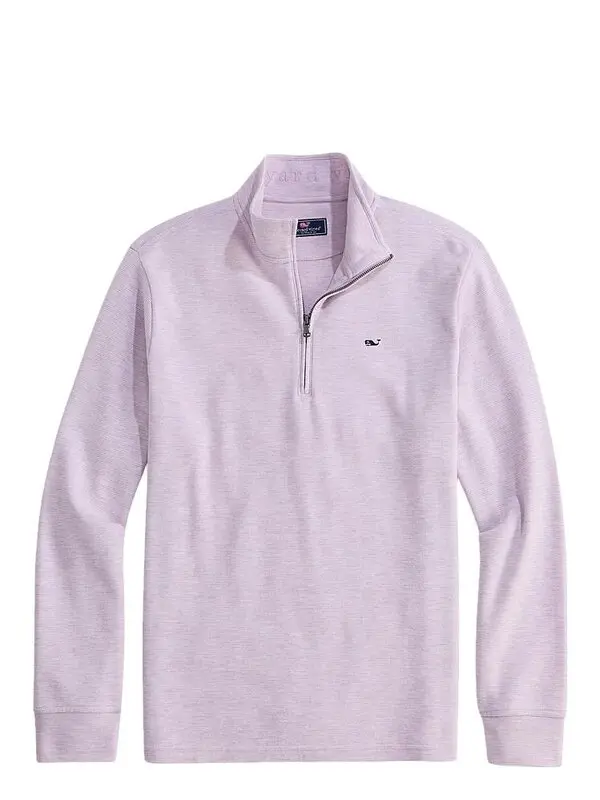 Vineyard Vines Saltwater Quarter Zip Long Sleeve Sweatshirt - Lilac