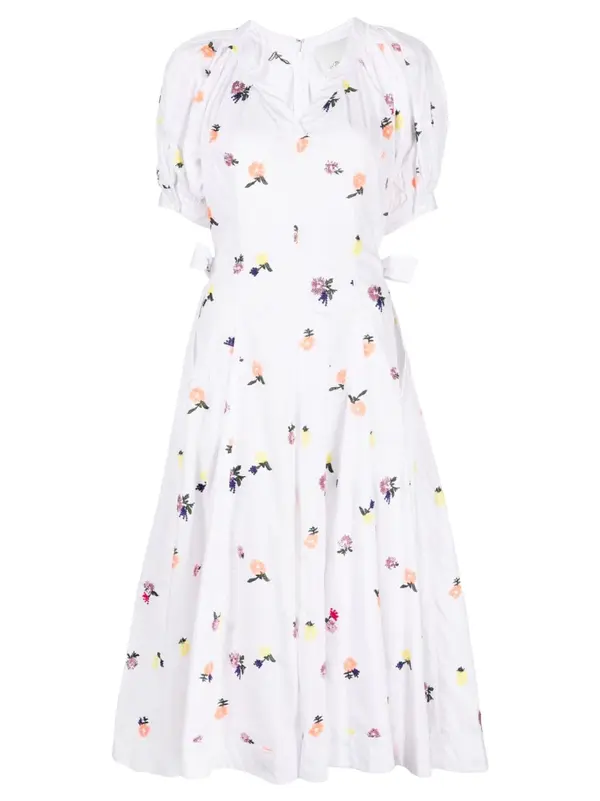 3.1 Phillip Lim Floral-embroidered Dress - White
