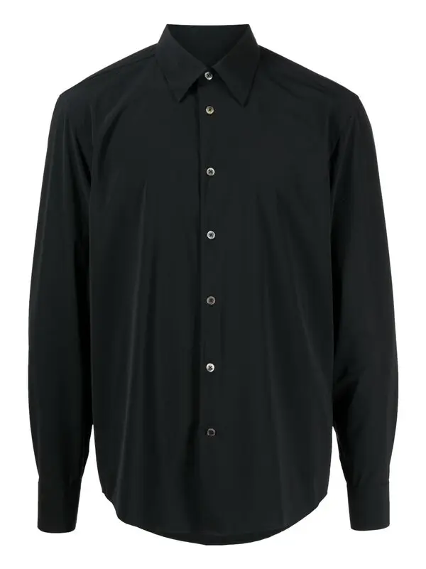 TRIBE AND TRUE Long-sleeve Buttoned Shirt - Black