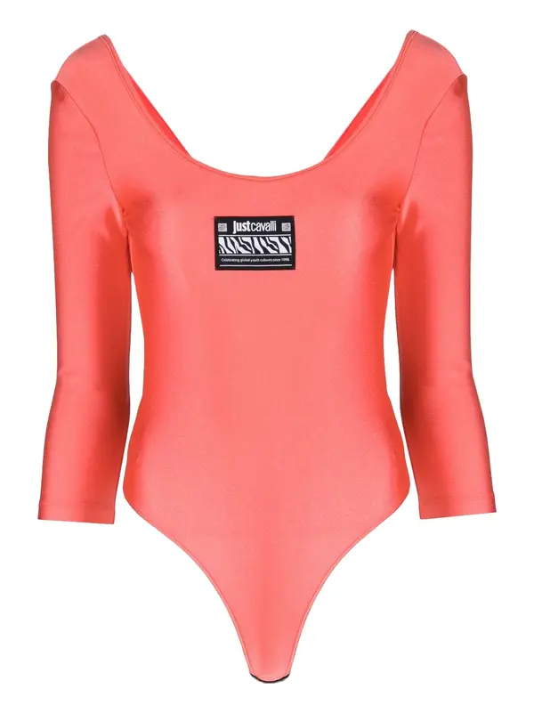 Just Cavalli Logo-patch Bodysuit - Pink