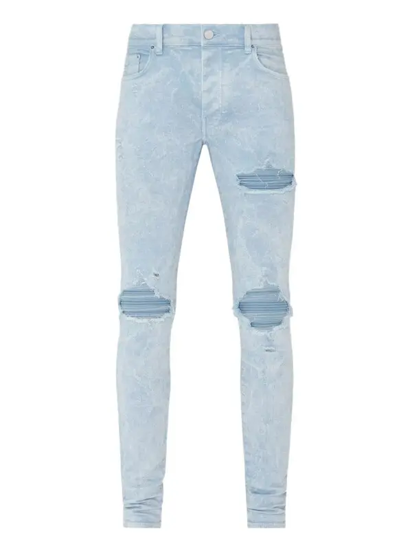 Amiri Mx1 Mineral-wash Skinny Jeans - Blue