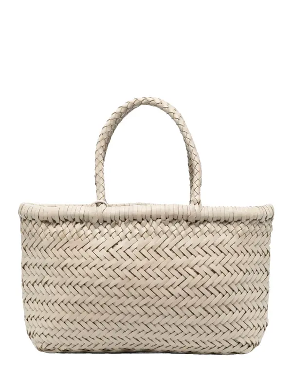 Dragon Diffusion Mini Flat Gora Leather Tote Bag - Neutrals