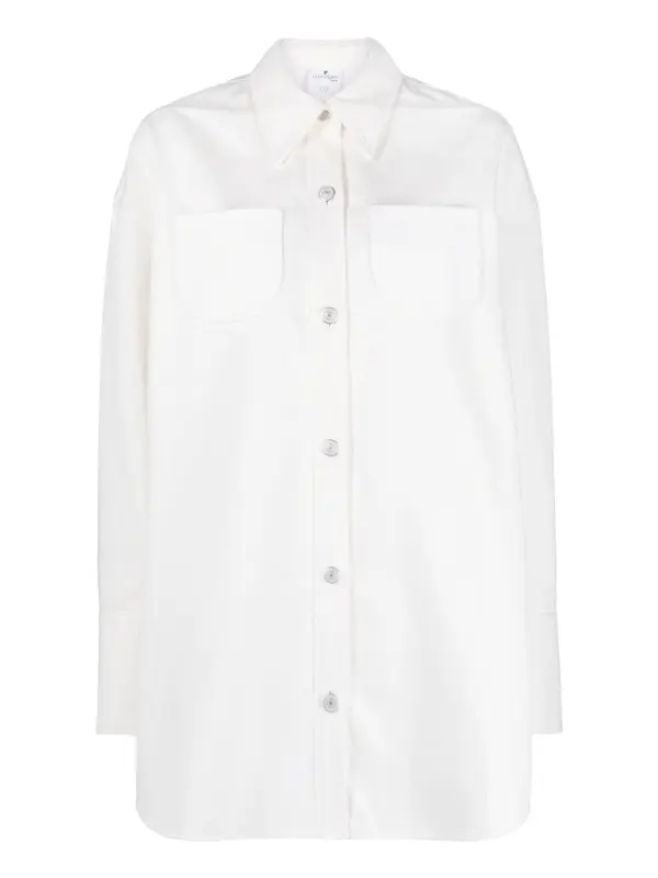 COURREGES Strap-detail Shirt - White