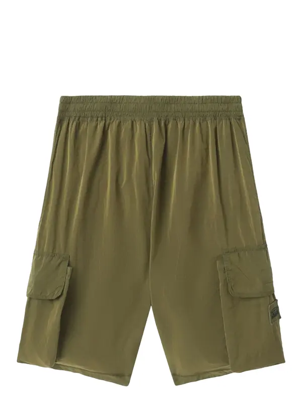 Aries Elasticated Waistband Track Shorts - Green