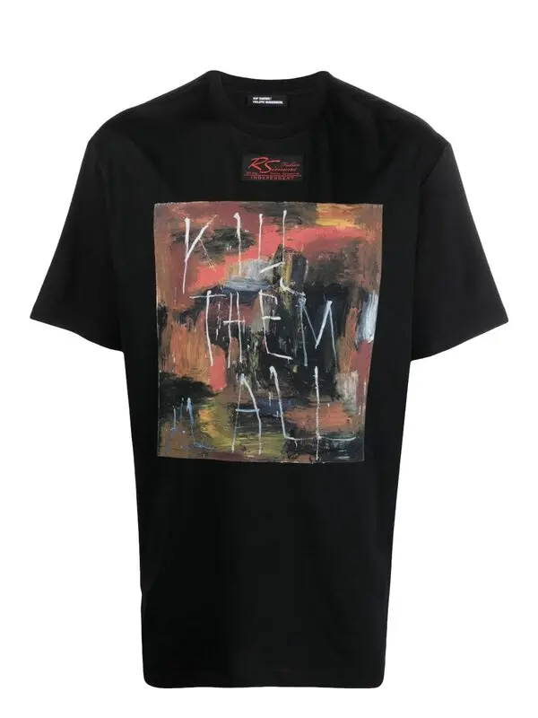 Raf Simons Graphic-print T-shirt - Black