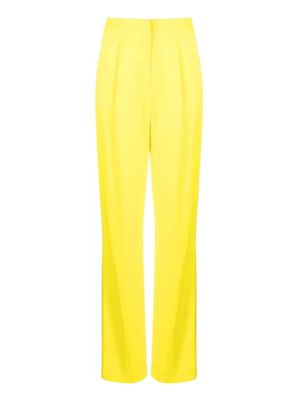 MSGM Full-length Straight-leg Trousers - Yellow