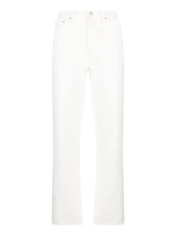 TOTEME Five-pocket Wide Leg Jeans - White