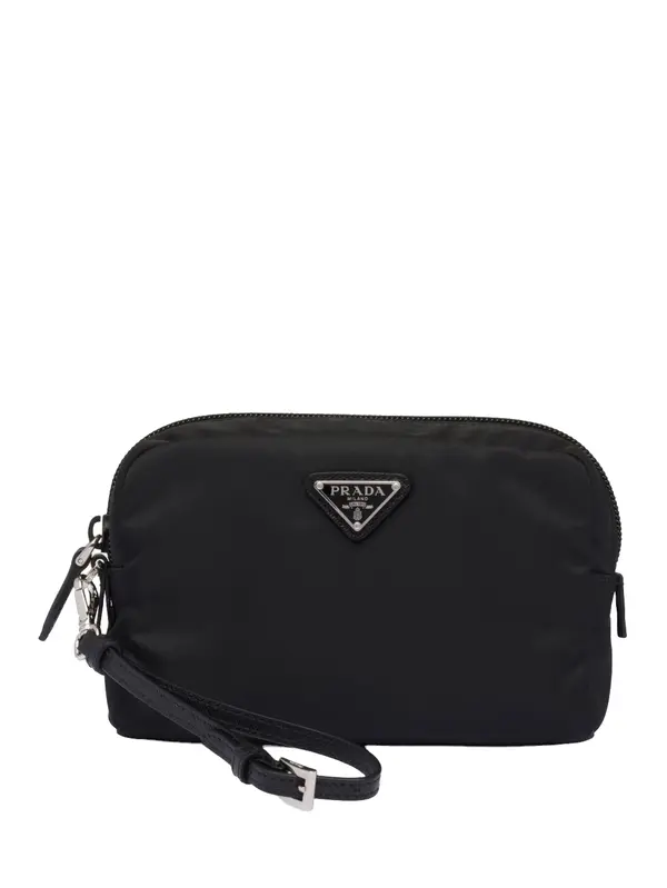 Prada Re-nylon Zip-up Pouch - Black