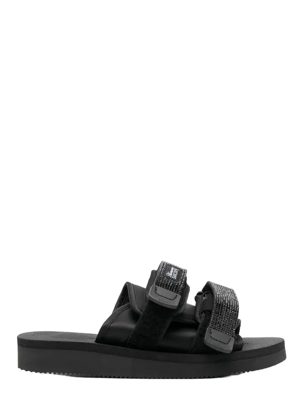 Blumarine Logo-patch Slides - Black