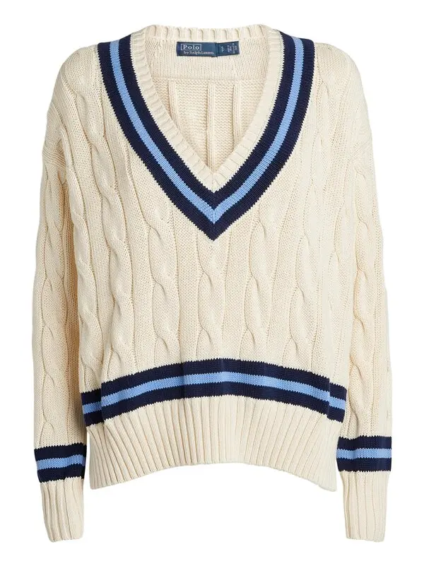 Polo Ralph Lauren Cable-knit Cricket Sweater - Blue