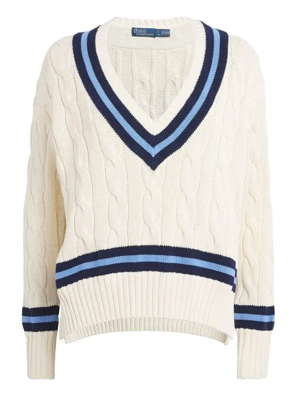Polo Ralph Lauren Cable-knit Cricket Sweater - Blue