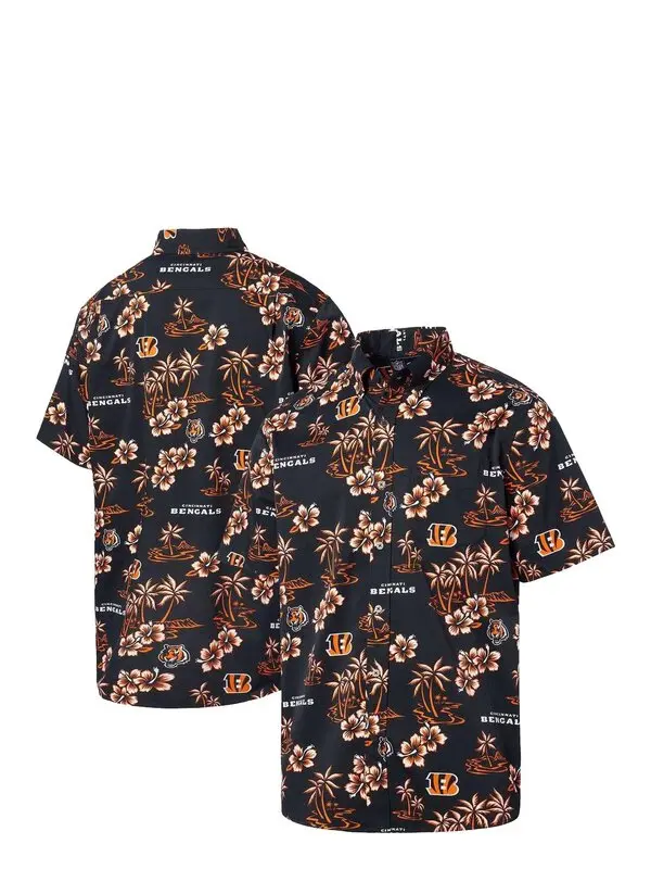 Reyn Spooner Cincinnati Bengals Kekai Button-up Shirt - Black