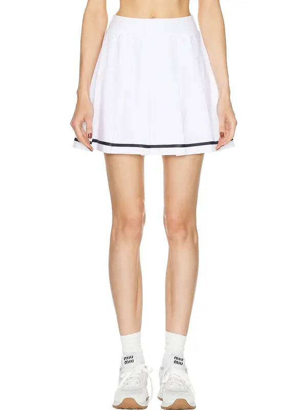 Varley Clarendon High Rise 16" Skort - White